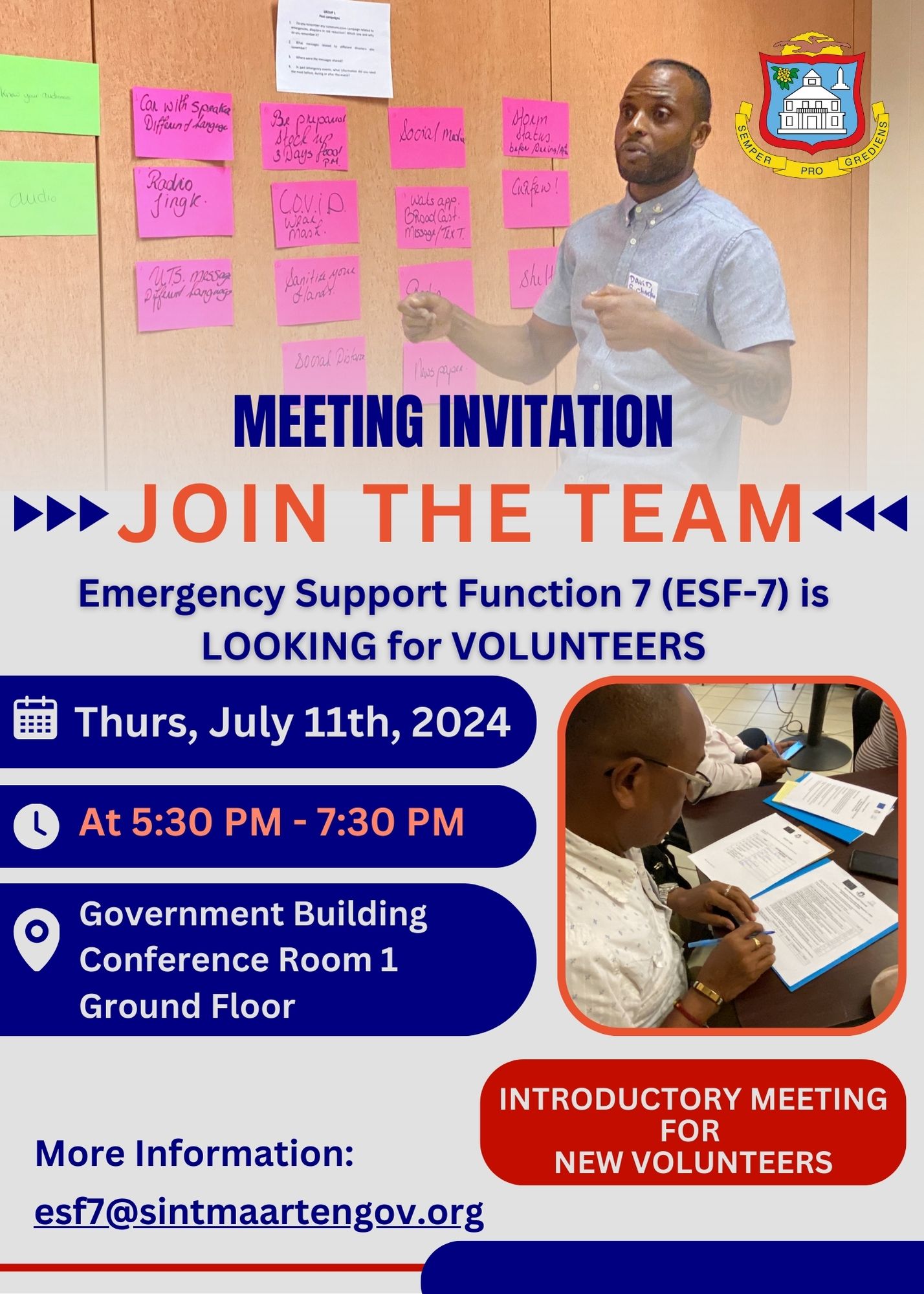 Emergency Support Function-7 (ESF-7) Introductory Meeting for New ...