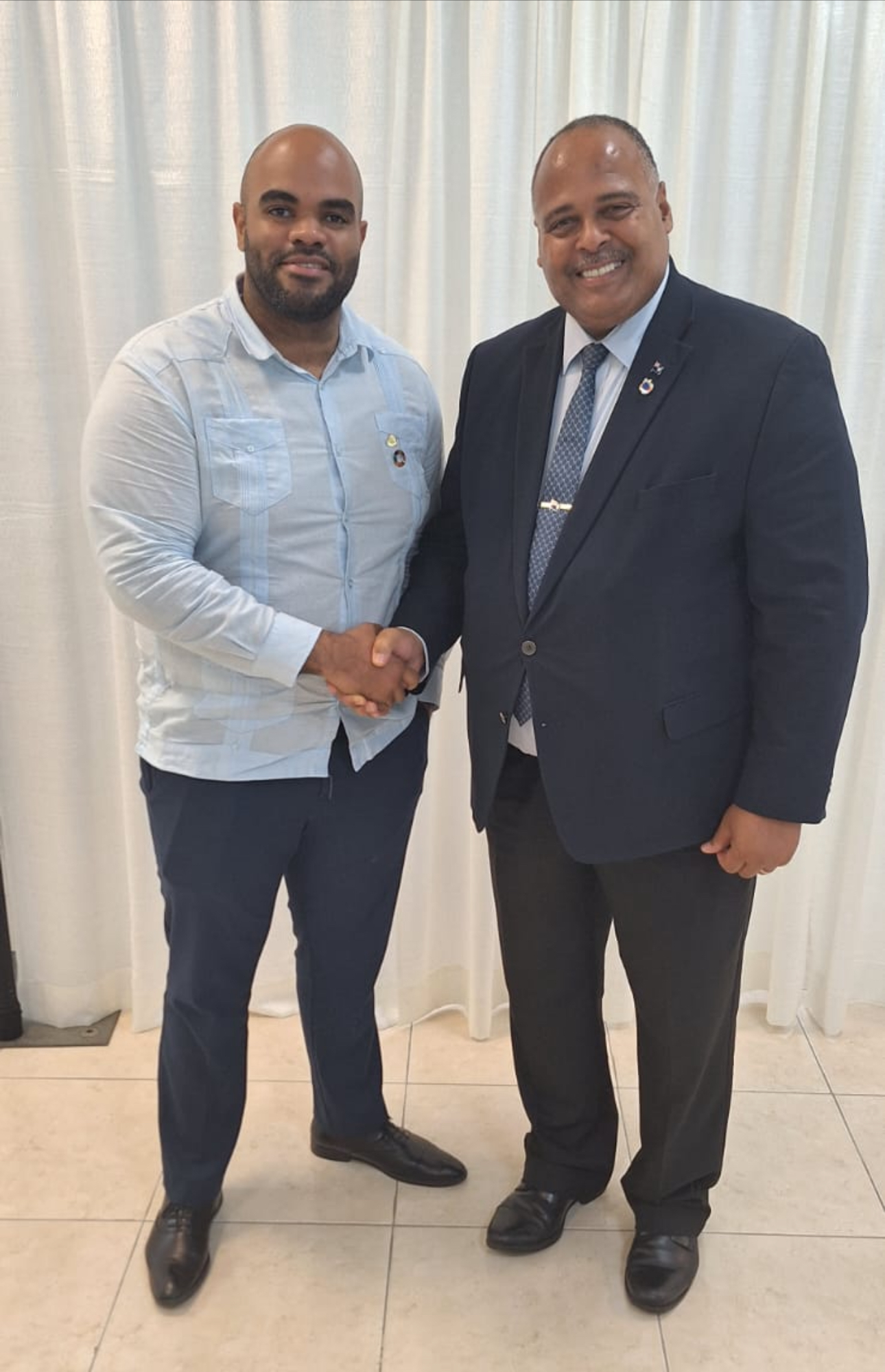 PHOTO RELEASE - Minister Gumbs Meets Anguilla Premier Webster