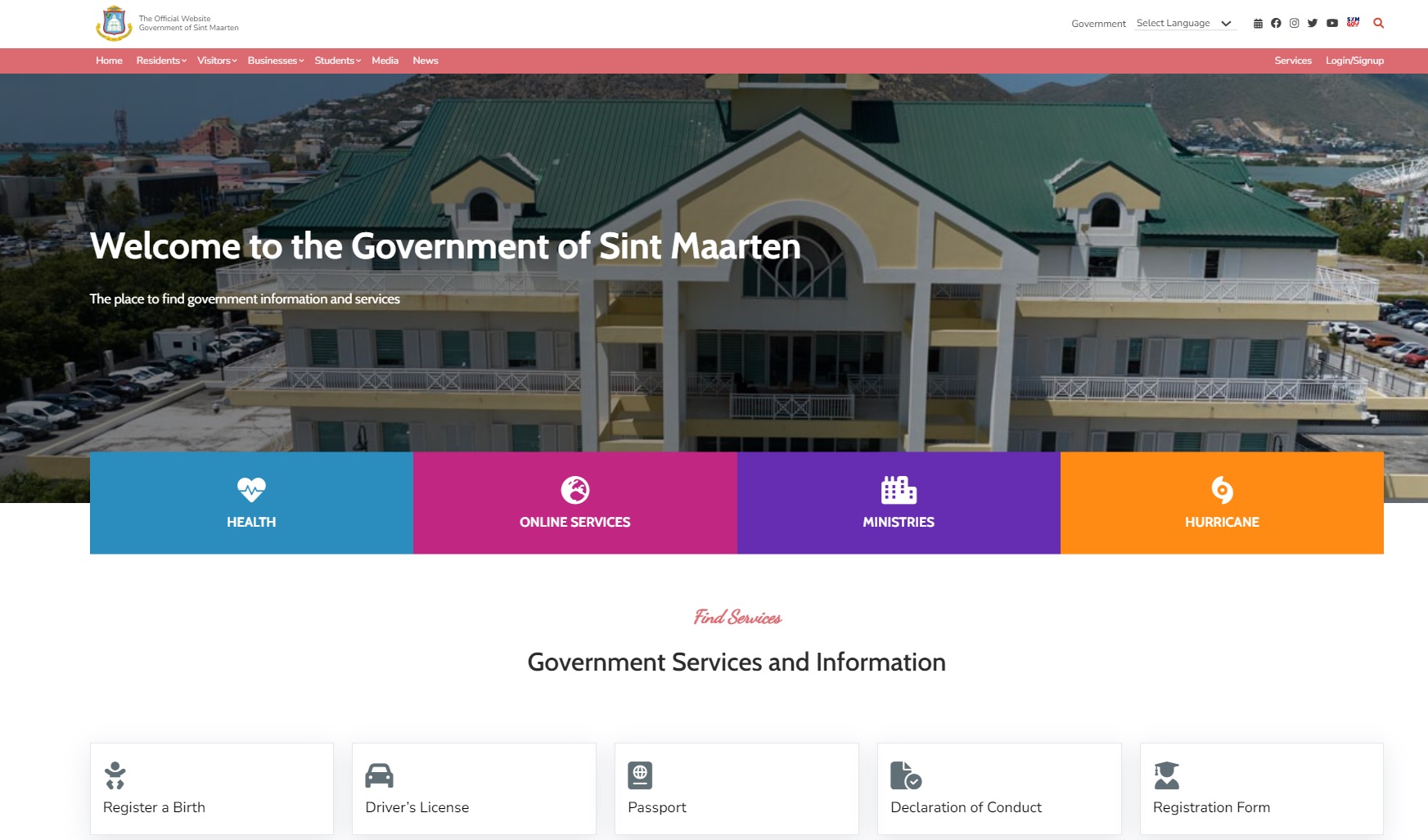 Government Launches Revamped Website and Offers More Digitalized Services